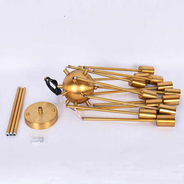 SEFINN FOUR Sputnik 12-Lights Modern Flush Mount Pendant Light Fixture ...